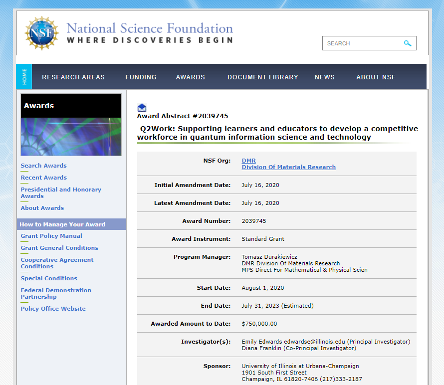 Q2Work: Supporting learners and educators to develop a competitive ...