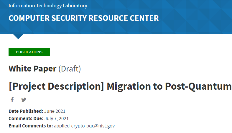 NIST's NCCoE releases Draft Project Description, NIST's NCCoE releases Draft Project Description,