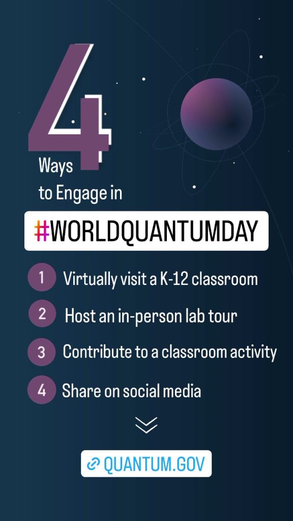 World Quantum Day April 14 - National Quantum Initiative