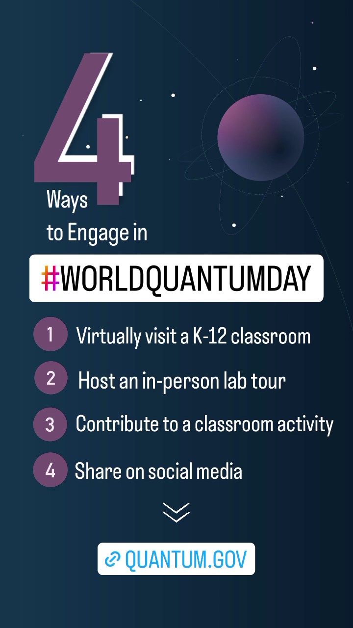 World Quantum Day April 14 - National Quantum Initiative World Quantum Day April 14 - National Quantum Initiative