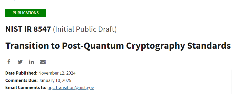 NIST Releases Draft Report on Transition to Post-Quantum Cryptography ...